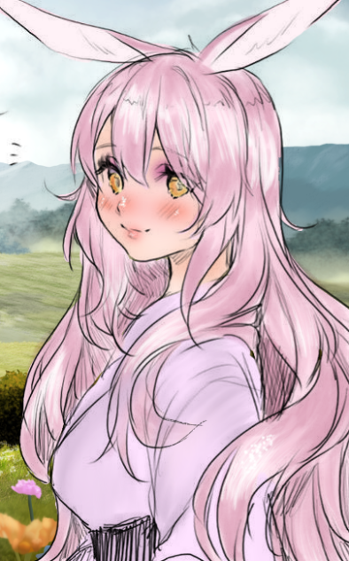 cute bunny girl. final - ibisPaint