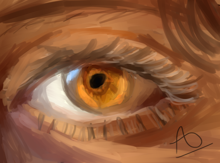 brown eyes in the sun ☀️ 🤎😍 - ibisPaint