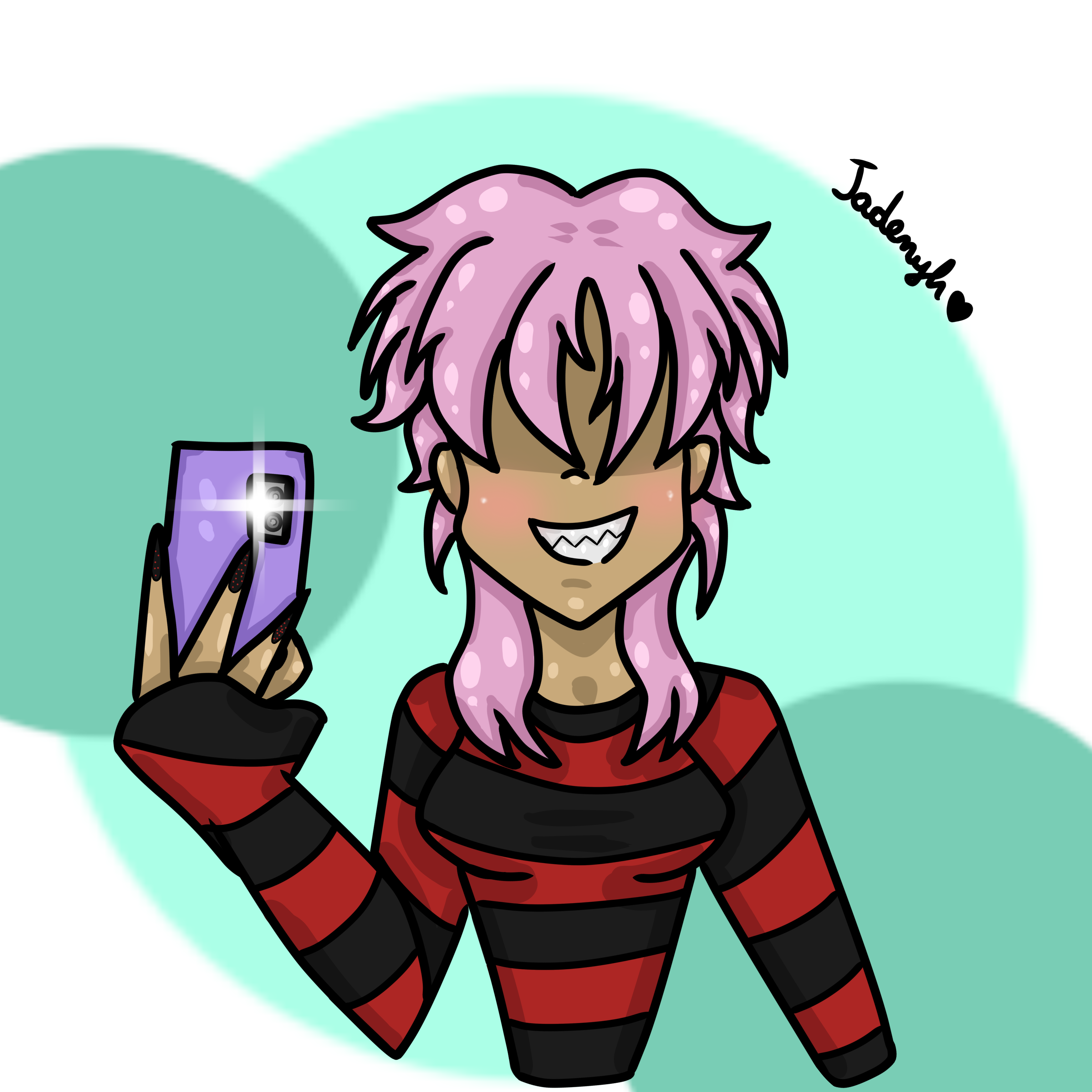 Art trade with Macey Peterson - Teethy - ibisPaint