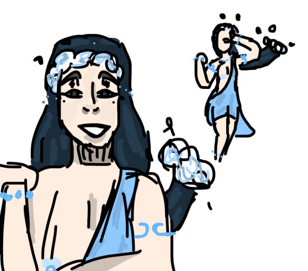 Scylla before her transformation - ibisPaint