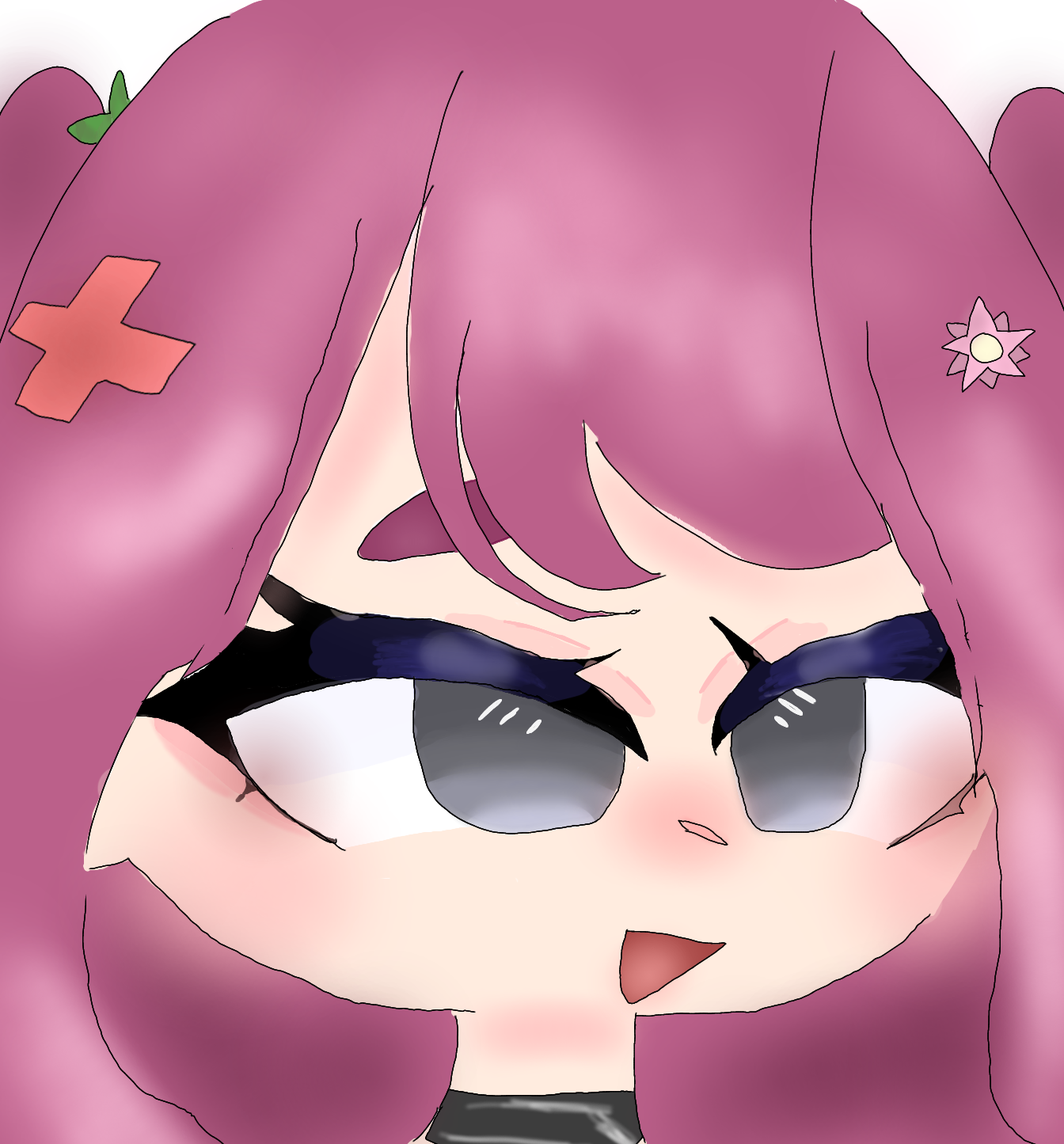 pink haired girl - ibisPaint