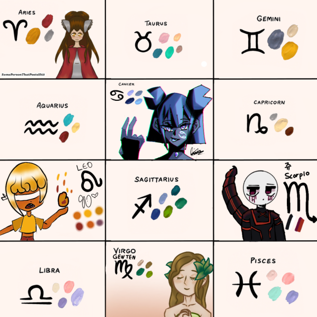 Zodiac Sign Collab - ibisPaint
