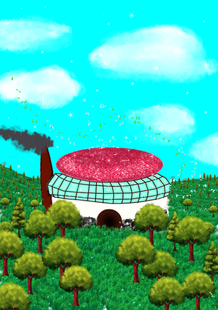 Mushroom cottage - ibisPaint