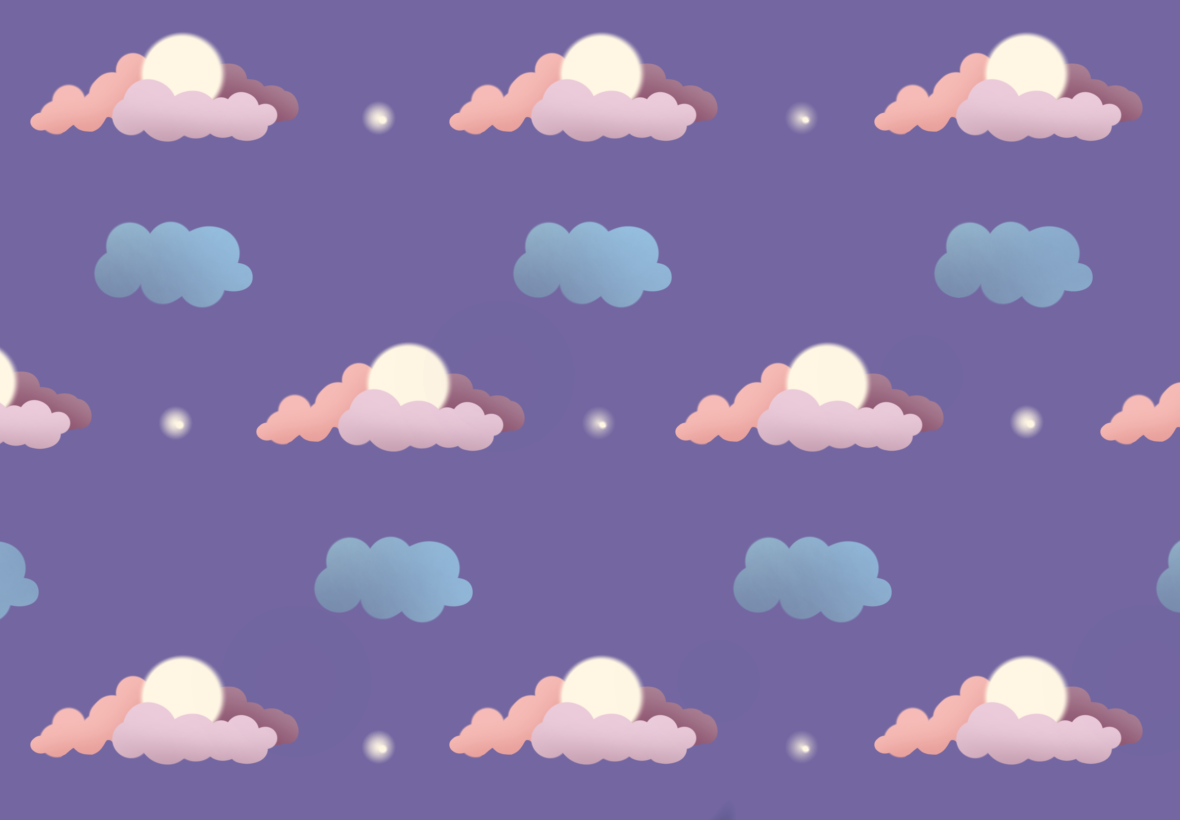 Dreamy cloud pattern - ibisPaint