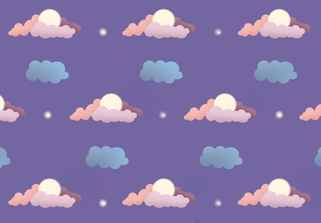 Dreamy cloud pattern - ibisPaint
