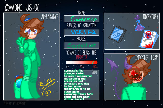 Cameron, My Among Us OC - ibisPaint