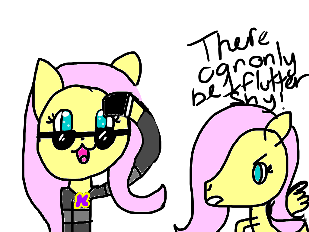 there can only be one flutter shy - ibisPaint