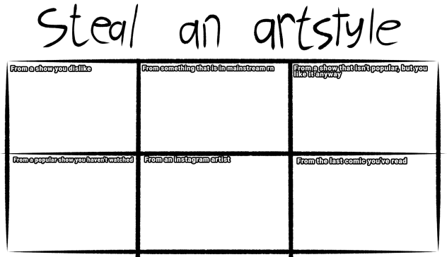 Steal an artstyle challenge template - ibisPaint