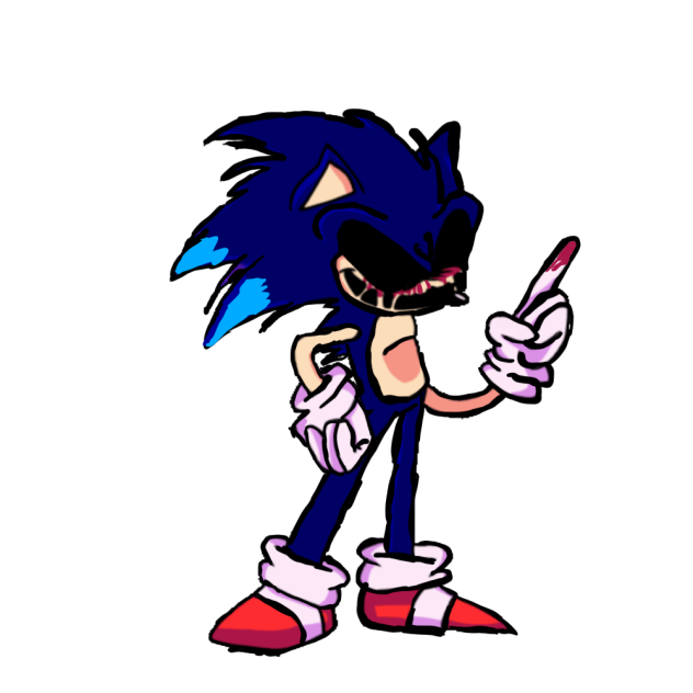 Fnf sonic.exe repainted - ibisPaint