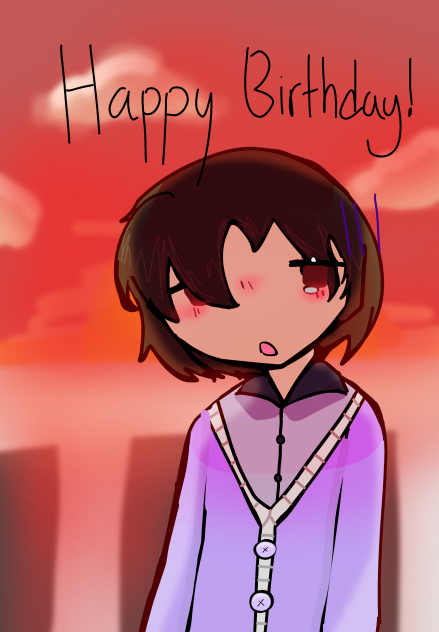Hbd to me. - ibisPaint