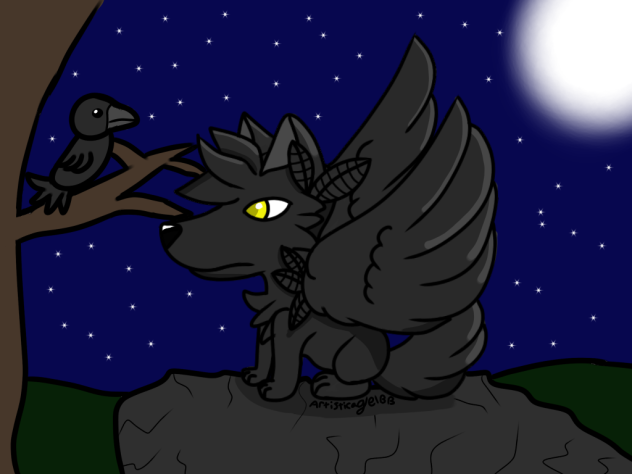 Raven Wolf - Speedpaint - ibisPaint