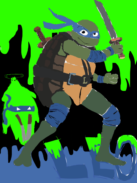 Leonardo-mutant mayhem - ibisPaint