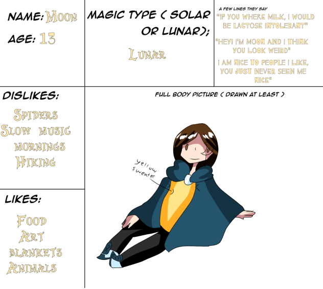Oc sheet for Solar Magic-Lunar Magic - ibisPaint