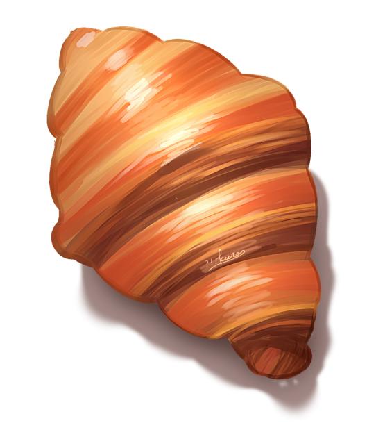délicieux croissant 🤌👌 - ibisPaint