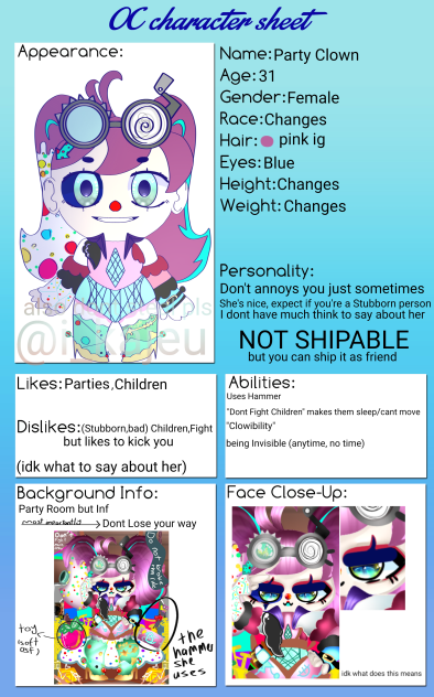 Character sheet for comic - ibisPaint