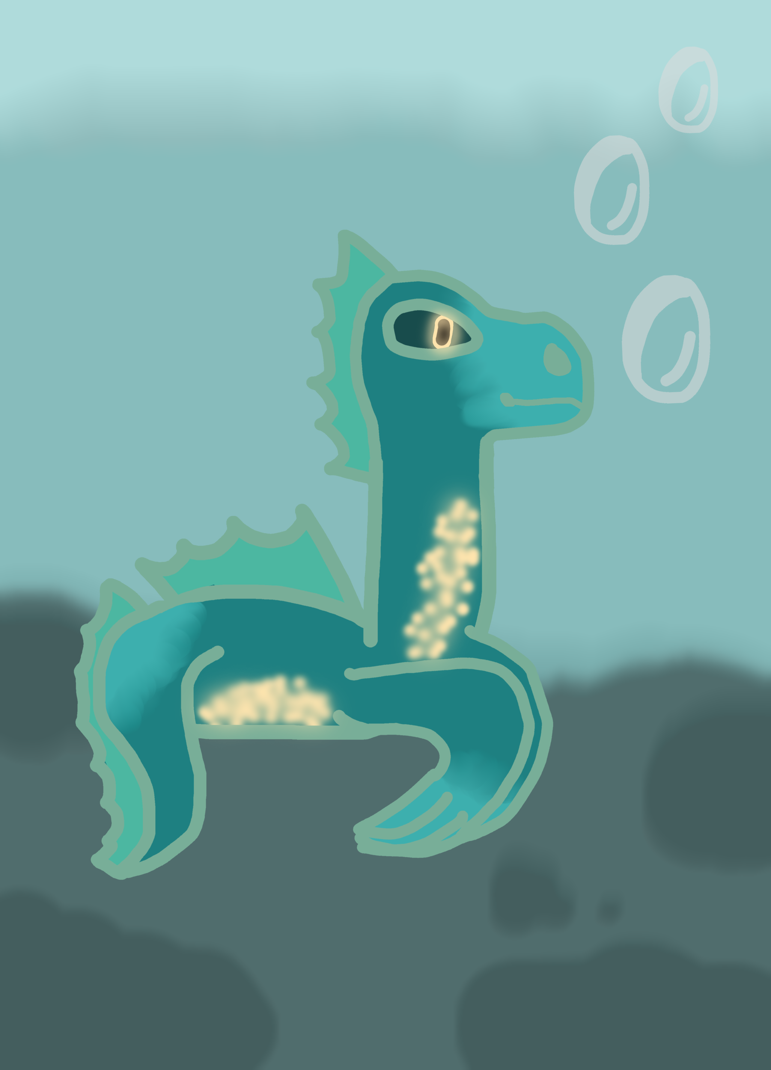 Sea dinosaur! - ibisPaint