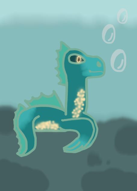Sea dinosaur! - ibisPaint