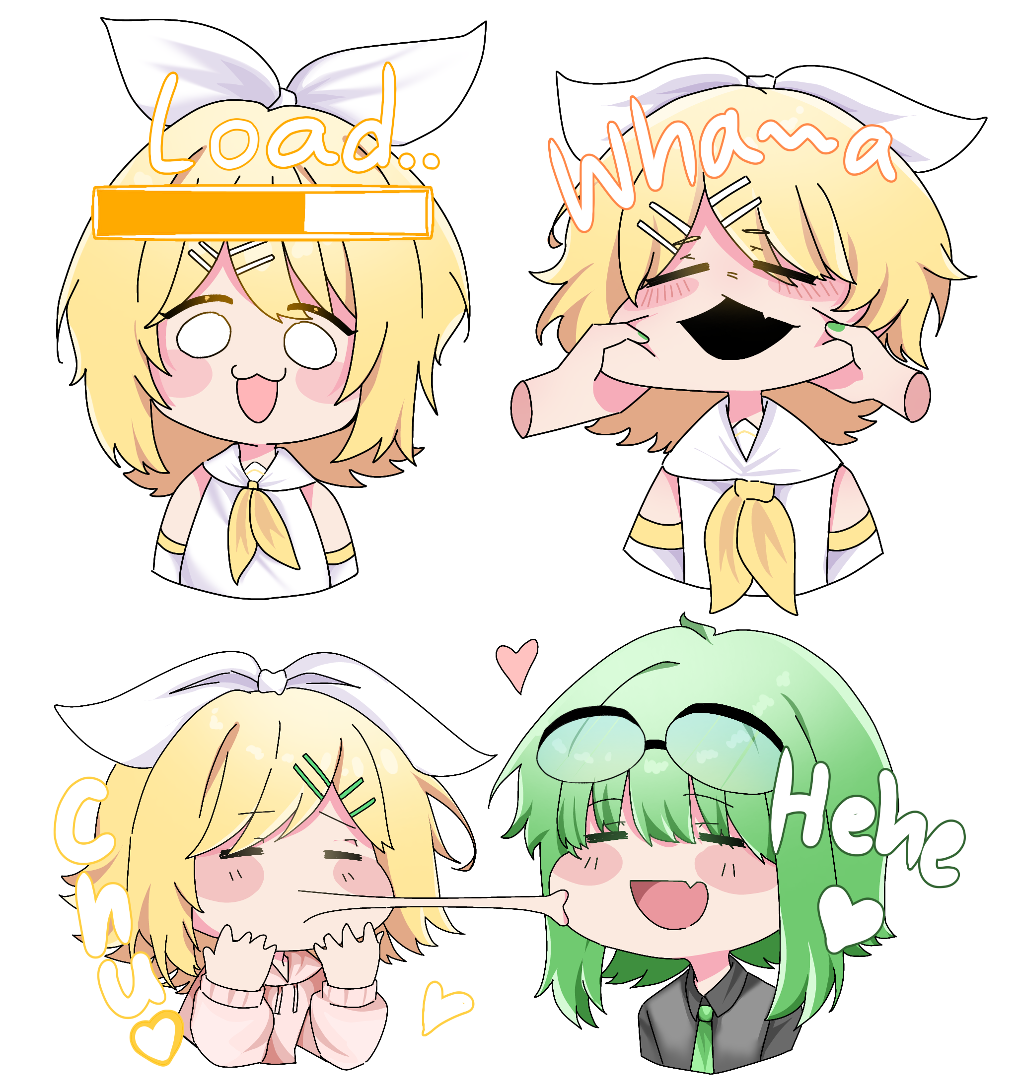 len miku&gumi rin - ibisPaint