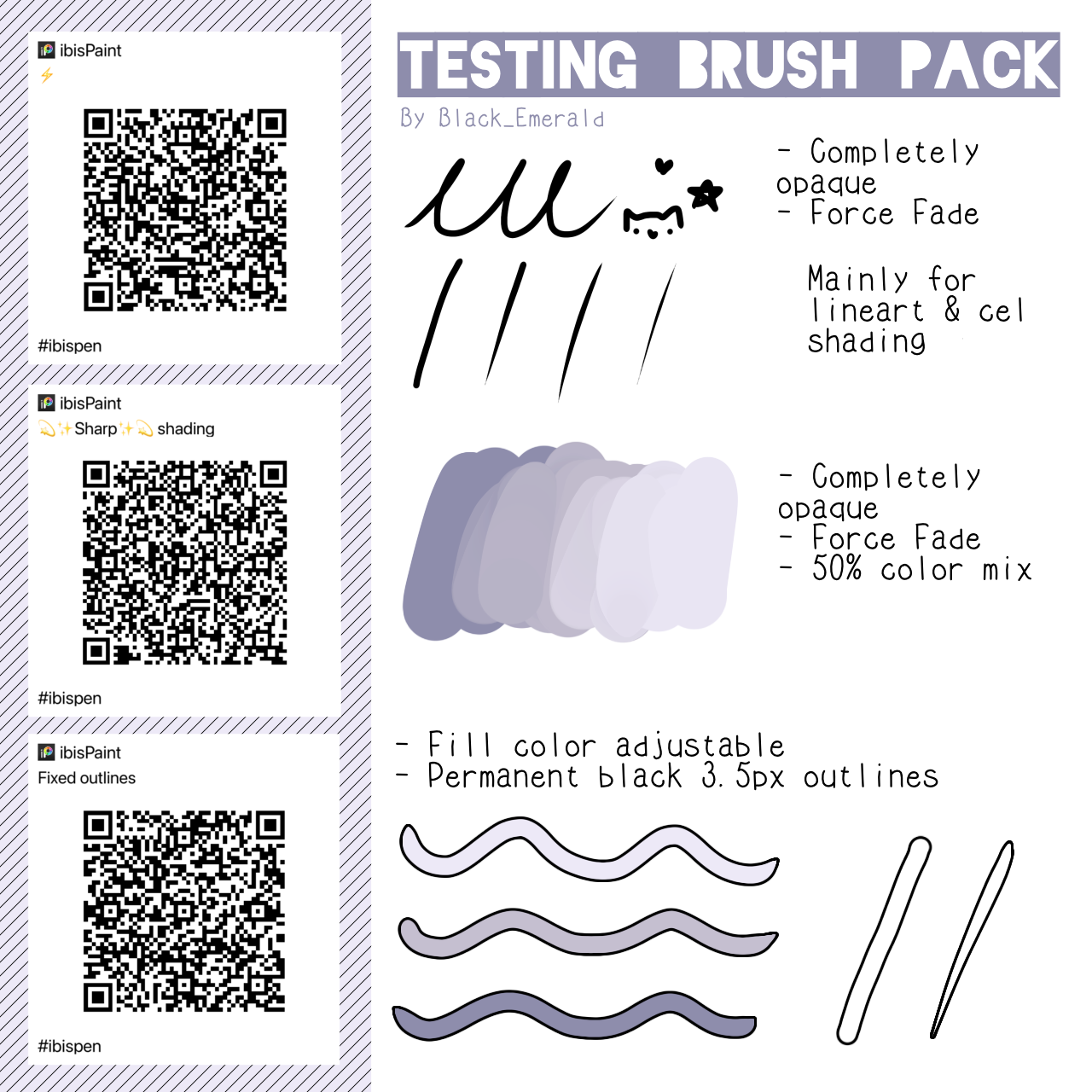 Testing brush pack - ibisPaint