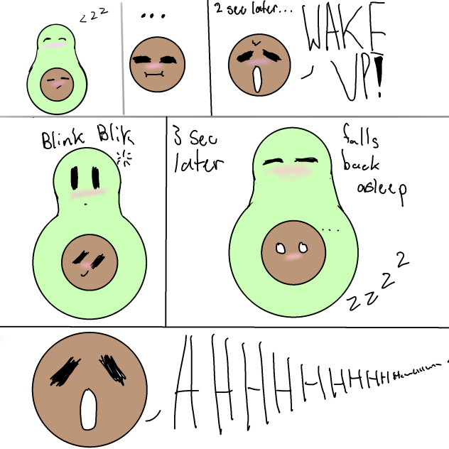 Avocado comic - ibisPaint