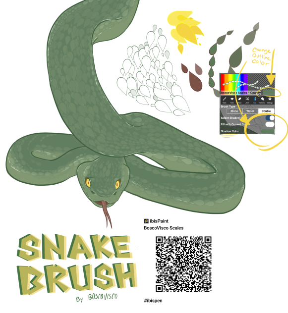 Snake Scales Brush - ibisPaint