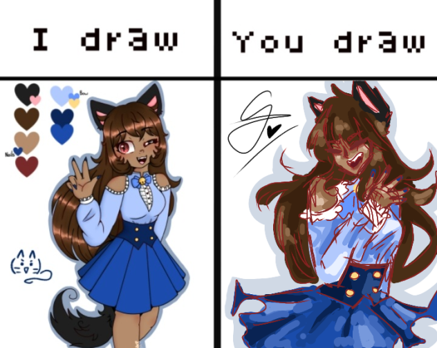 I draw u draw with Mya Dreamer - ibisPaint