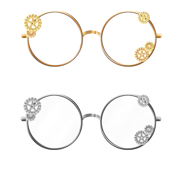 steampunk glasses - ibisPaint