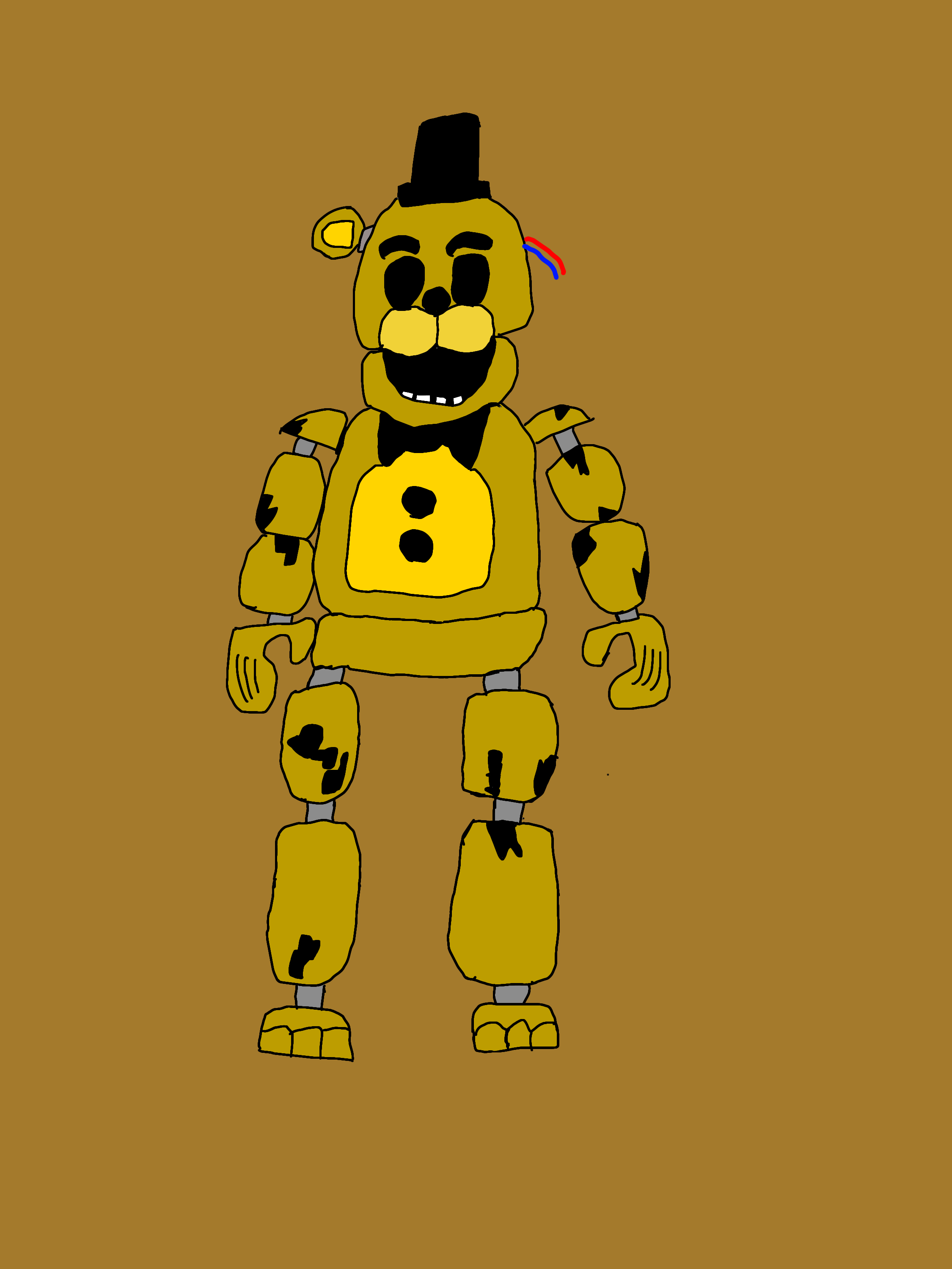 Withered Golden Freddy - ibisPaint