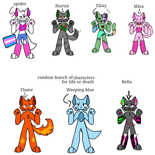 life or death random characters - ibisPaint