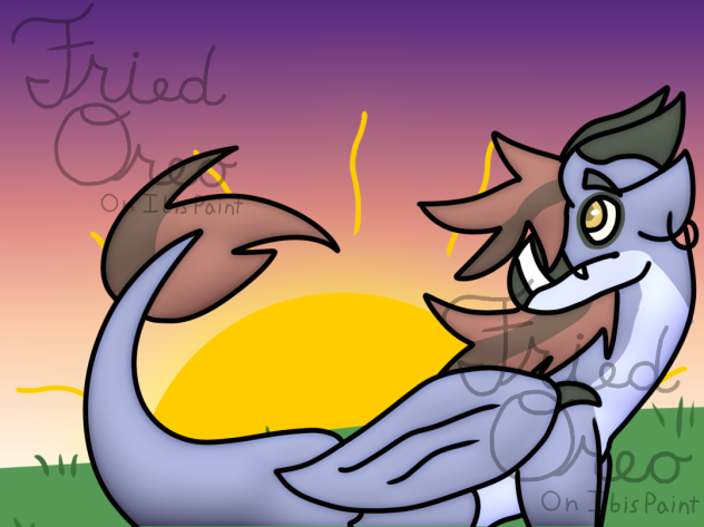 Dragon & Sunrise - ibisPaint