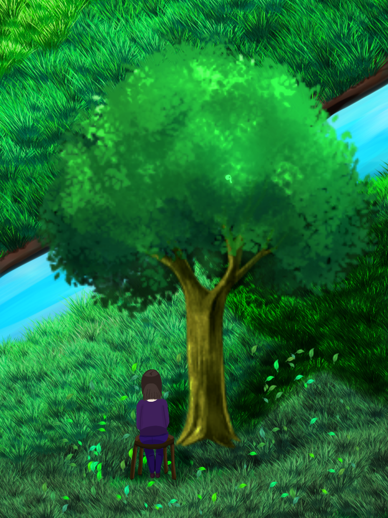 Alone in Garden - ibisPaint