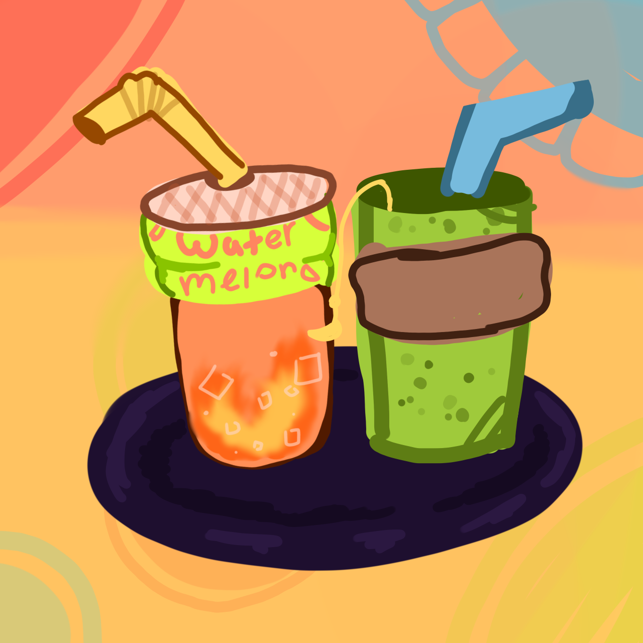 Some beverages - ibisPaint