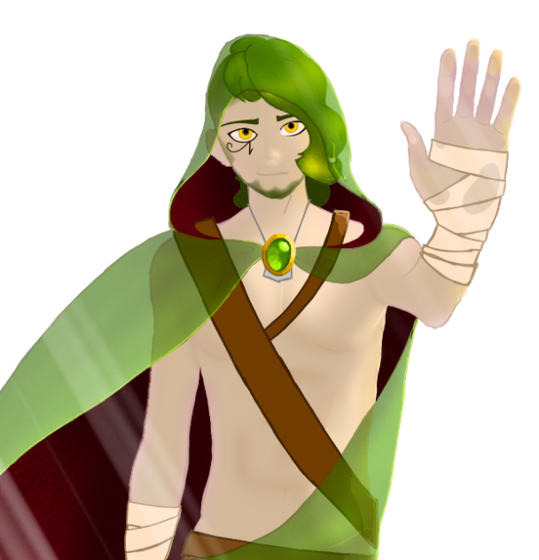 malachite with cloak - ibisPaint