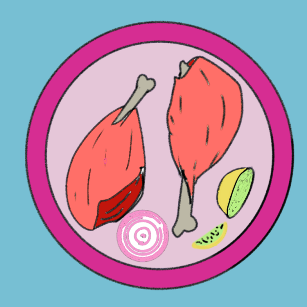 chicken leg pieces - ibisPaint