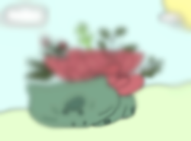 Sleeping Bulbasaur - ibisPaint