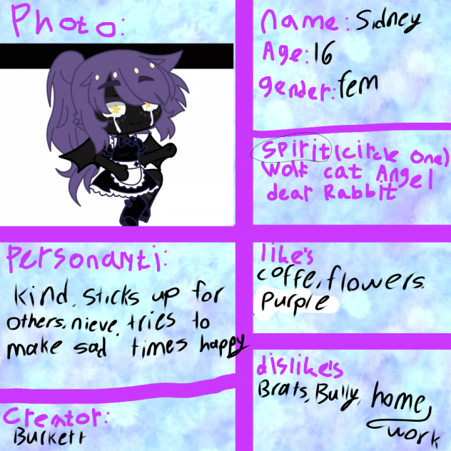 Character sheet - ibisPaint