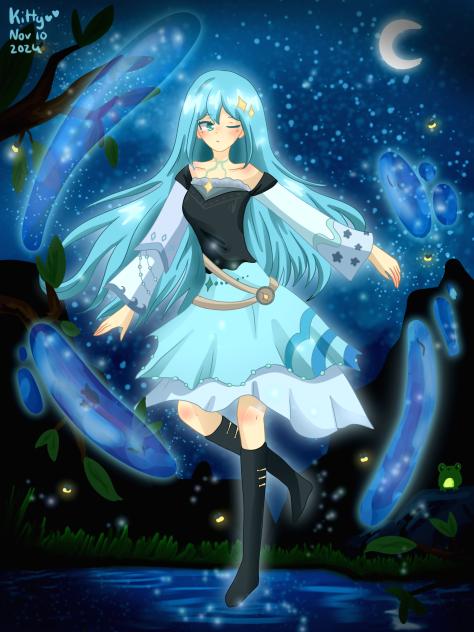 Rie DTIYS 🩵🌊🌙 - ibisPaint