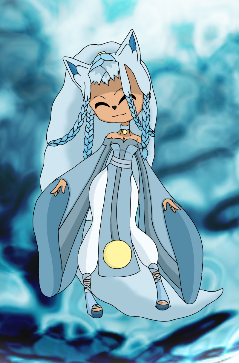 Water-bender Vulpix - ibisPaint