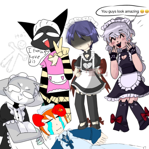 Maid outfit collab - ibisPaint
