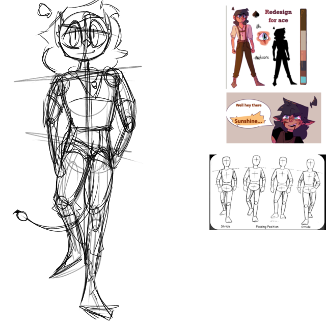 Ace walking wip - ibisPaint