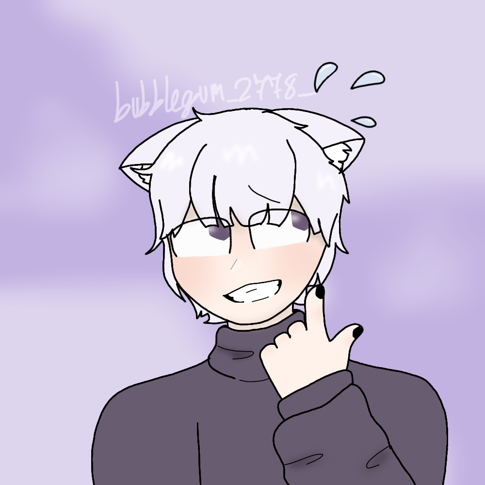 He's a nervous little guy- - ibisPaint