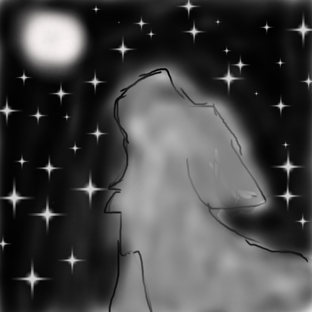 howling wolf - ibisPaint