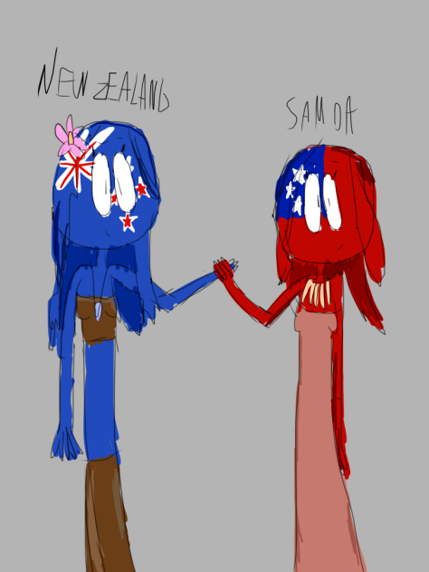 New Zealand and Samoa - ibisPaint