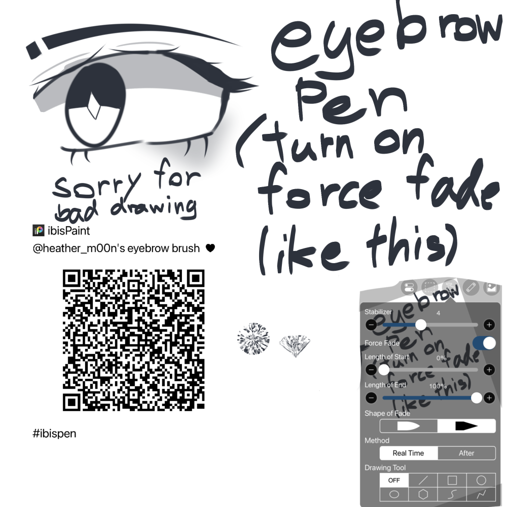 EYEBROW BRUSH FOR GACHA - ibisPaint