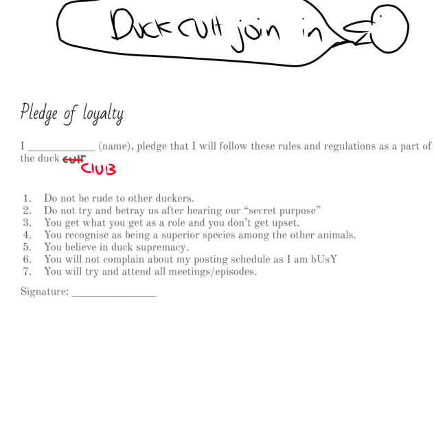 Duck cult members - ibisPaint