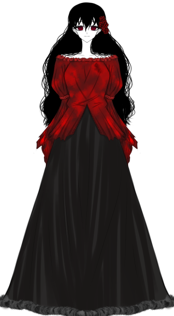 bright red dress - ibisPaint