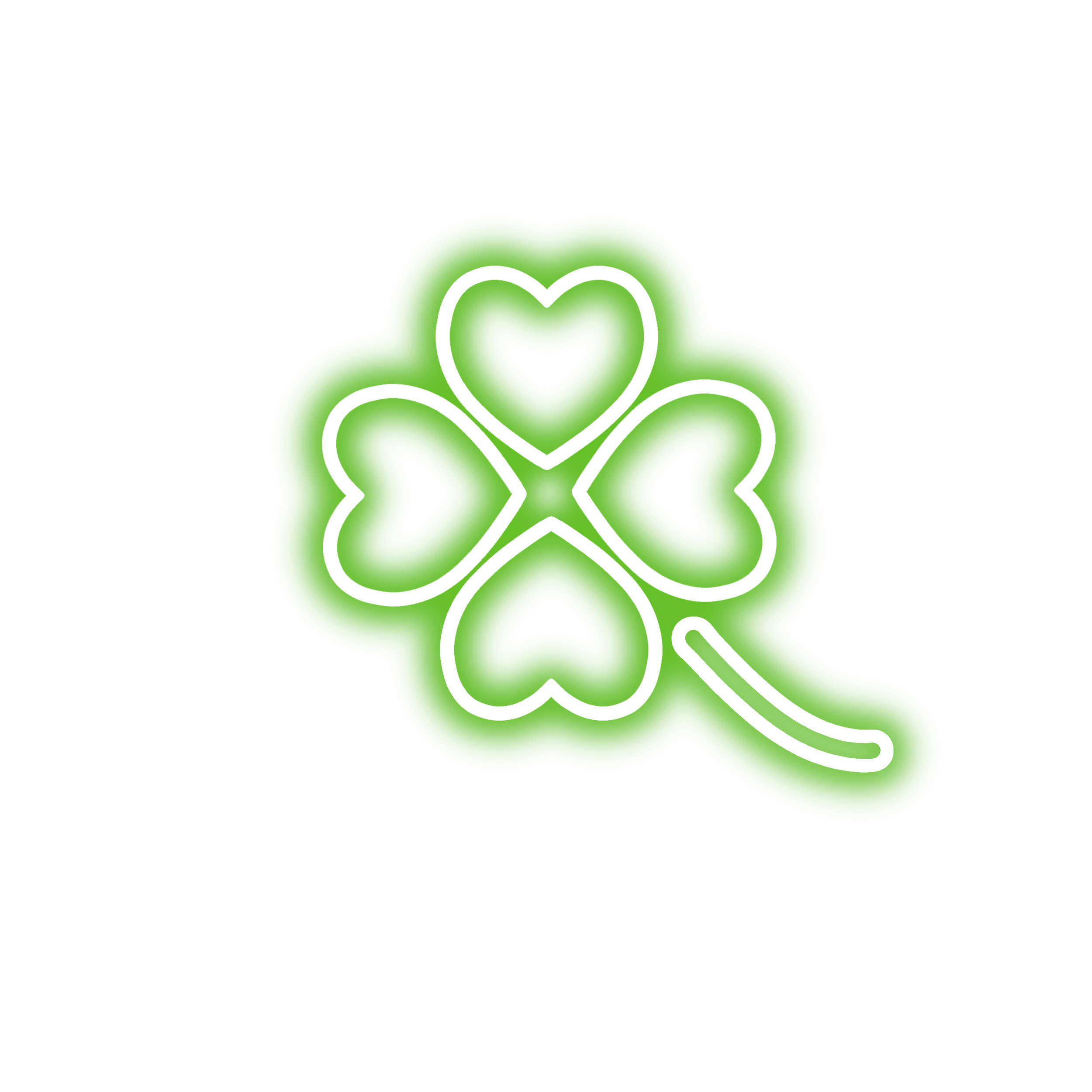 Neon Four-Leaf Clover - ibisPaint