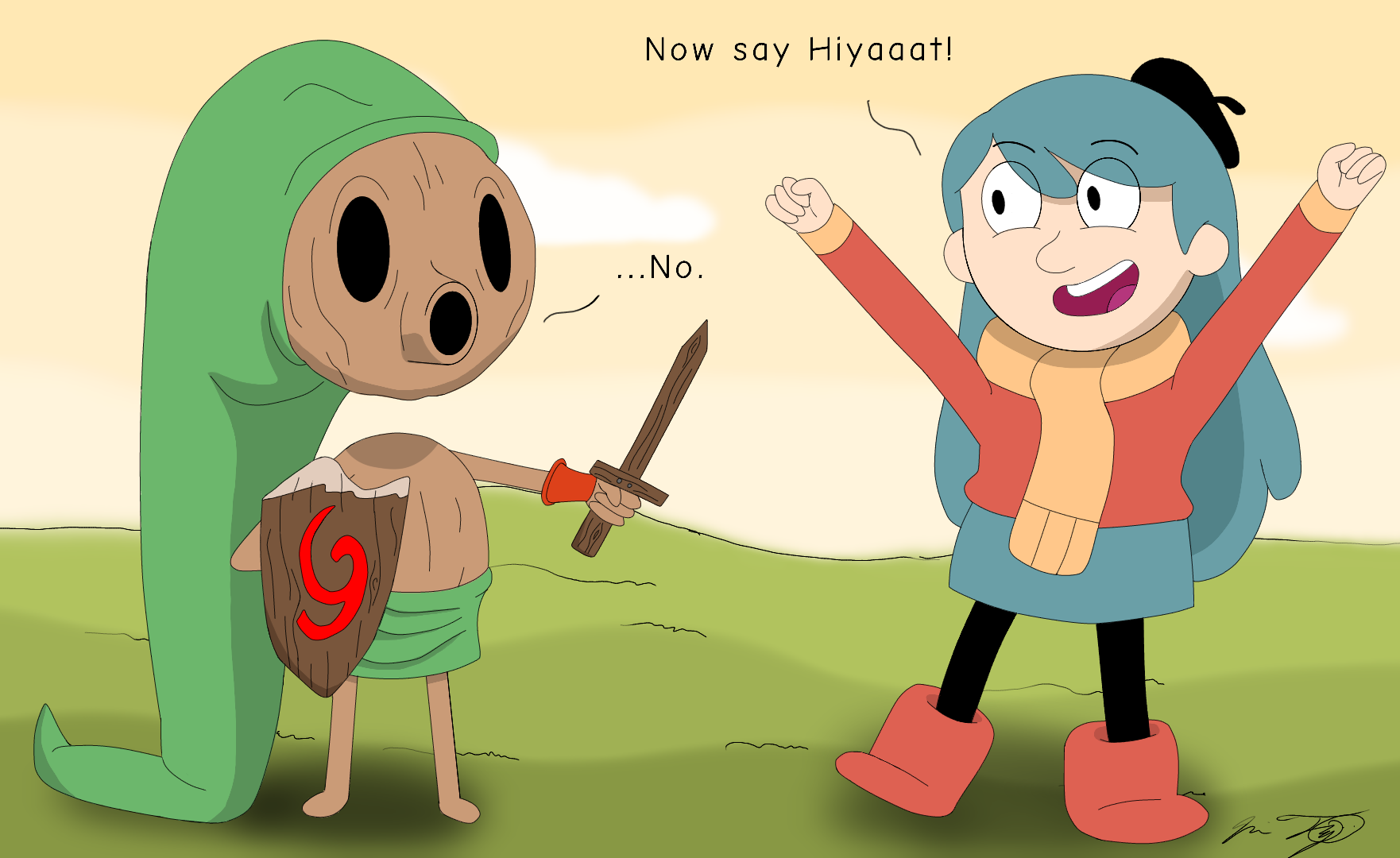 The legend of Hilda, Woodland awakening - ibisPaint