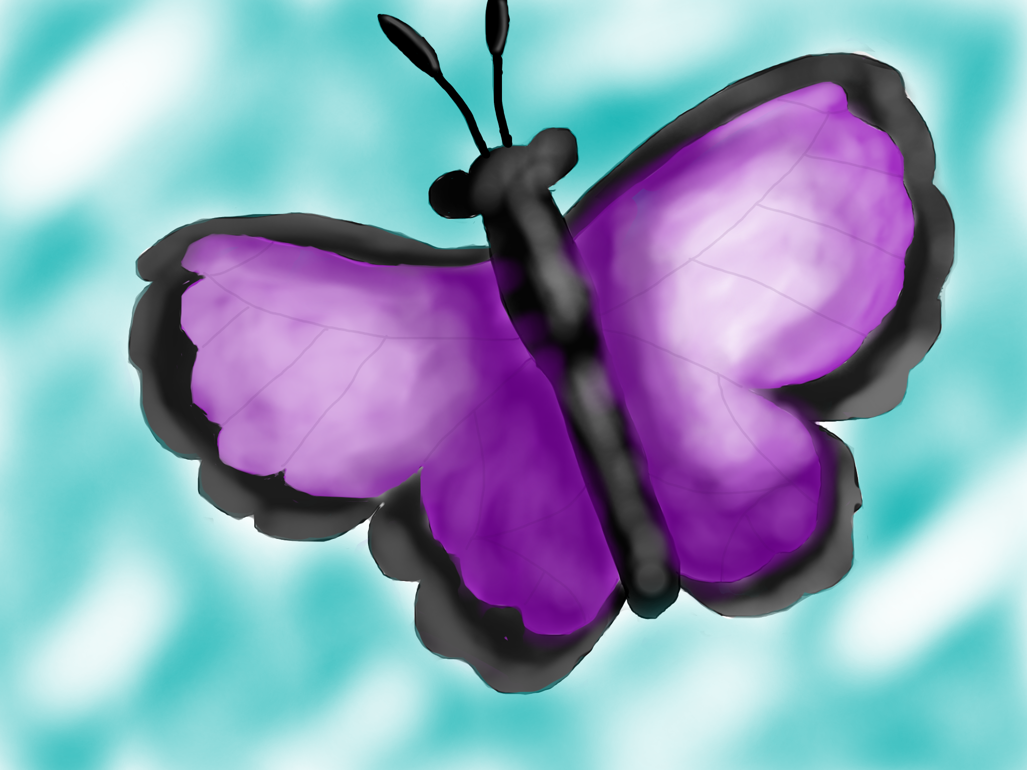 Papillon Violet - ibisPaint