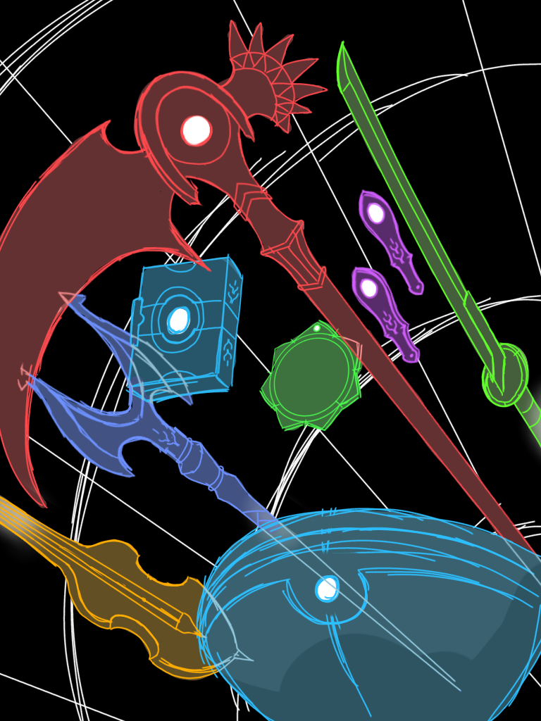 8 vassal weapons - ibisPaint